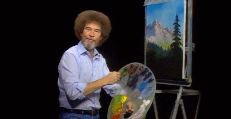 Árboles felices y caros: Tres cuadros de Bob Ross se subastaron por más ...